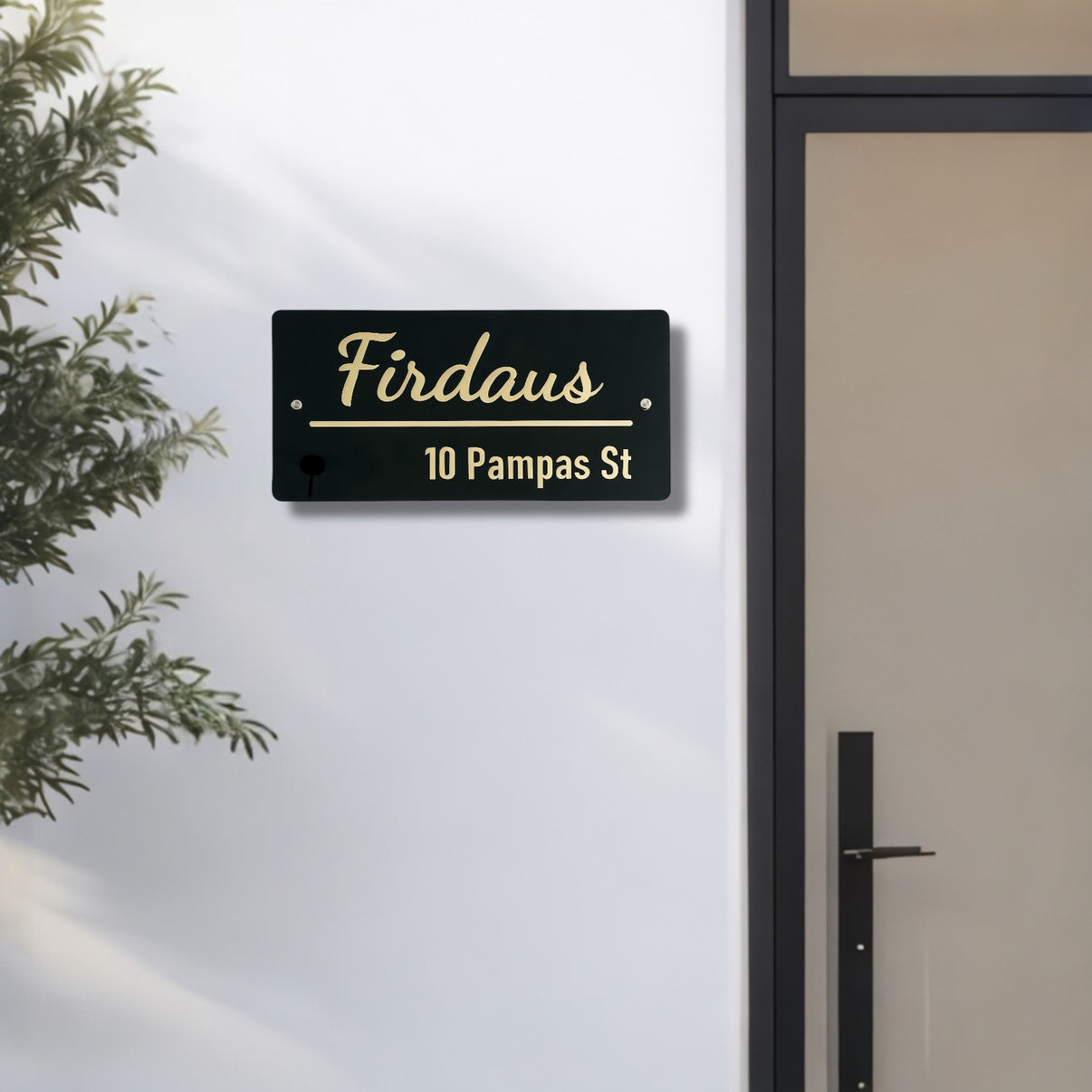 Rectangular House Sign – Nanak Custom Artwork