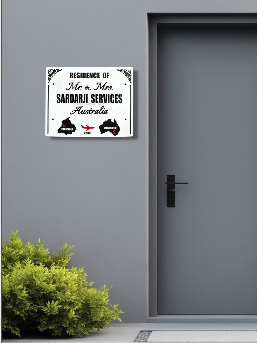 Mr. & Mrs. House Sign – Nanak Custom Artwork